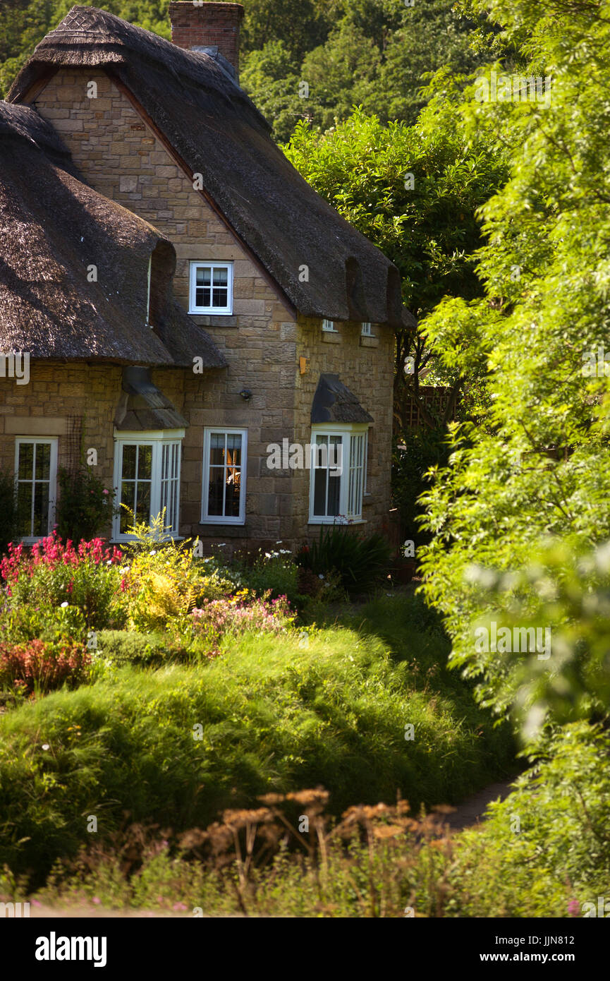 Mitford village, Northumberland Stock Photo - Alamy