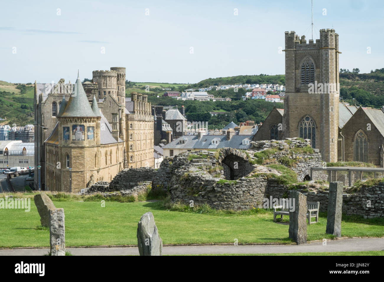 Aberystwyth Castle,North,Tower,castle,fort,fortress,grounds,Grade 1 ...