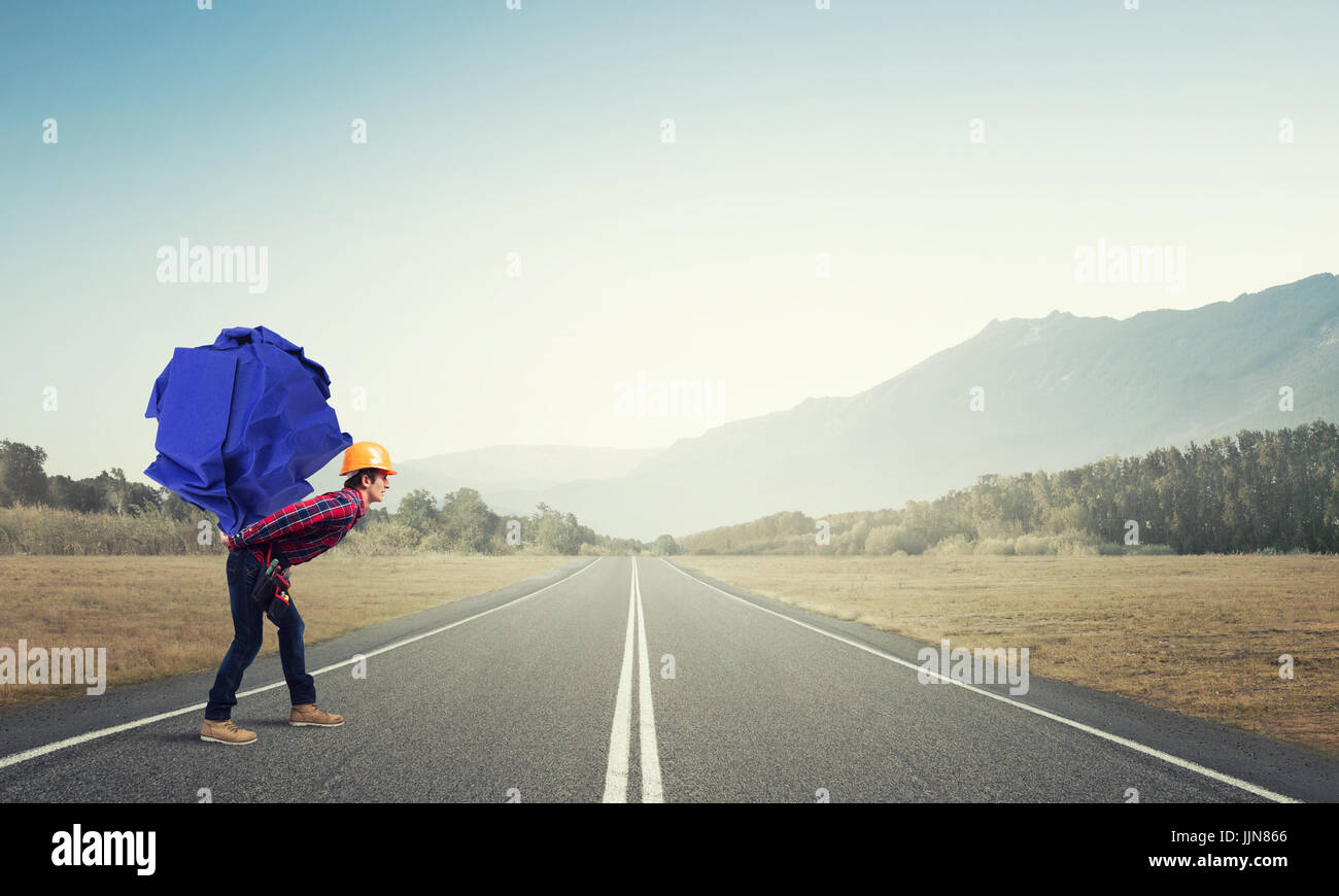Engineer man carry load hi-res stock photography and images - Alamy