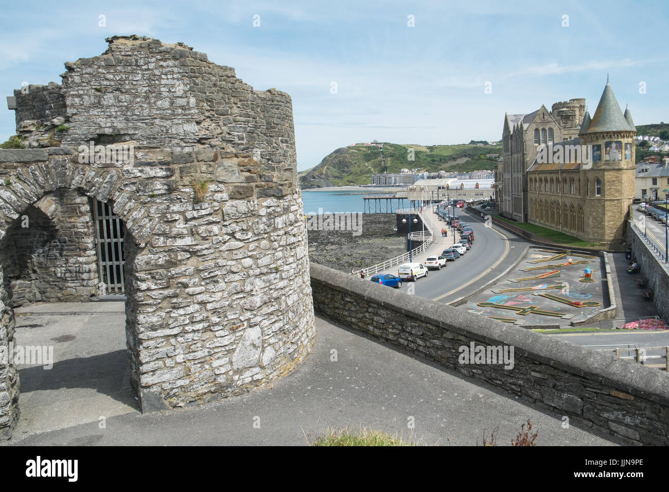 Aberystwyth Castle,North,Tower,castle,fort,fortress,grounds,Grade 1 ...
