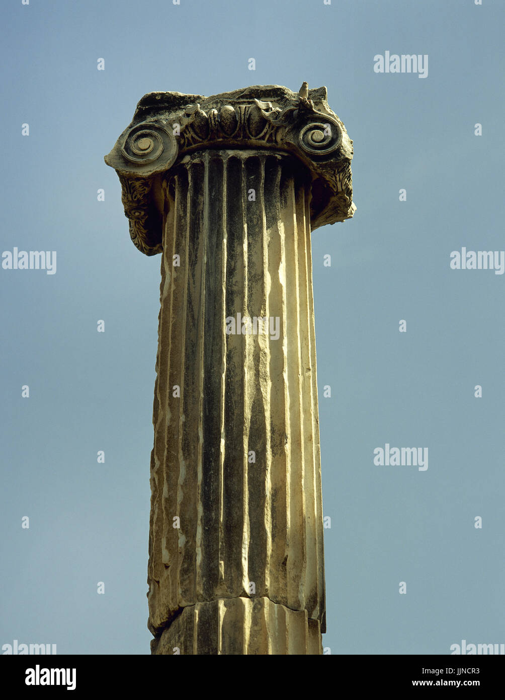 Turkey. Pergamon. Ancient Greek city in Aeolis. Ionic order. Capital ...