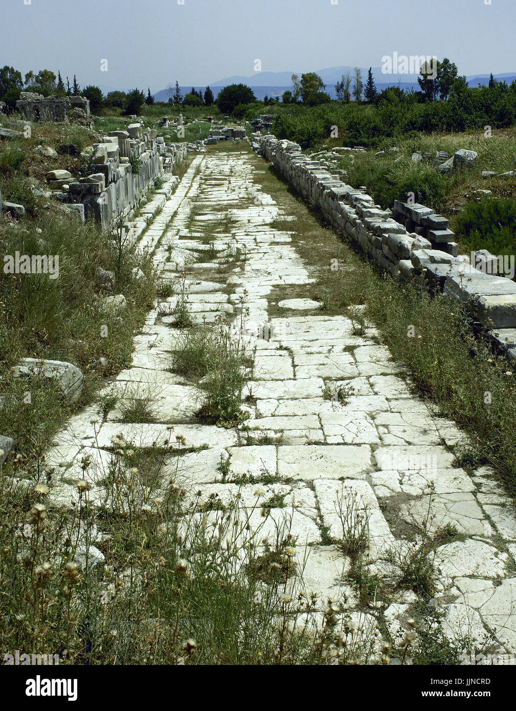 Turkey. Troy. Ancient city of Classical antiquity in Anatolia. Ruins ...