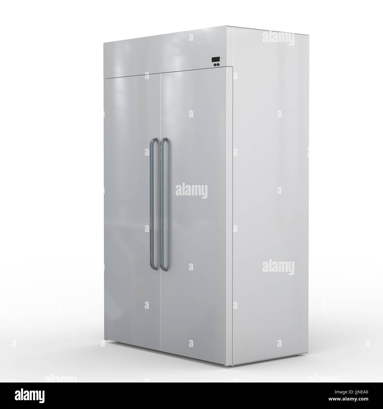 3d rendering fridge with side by side doors on white background Stock ...