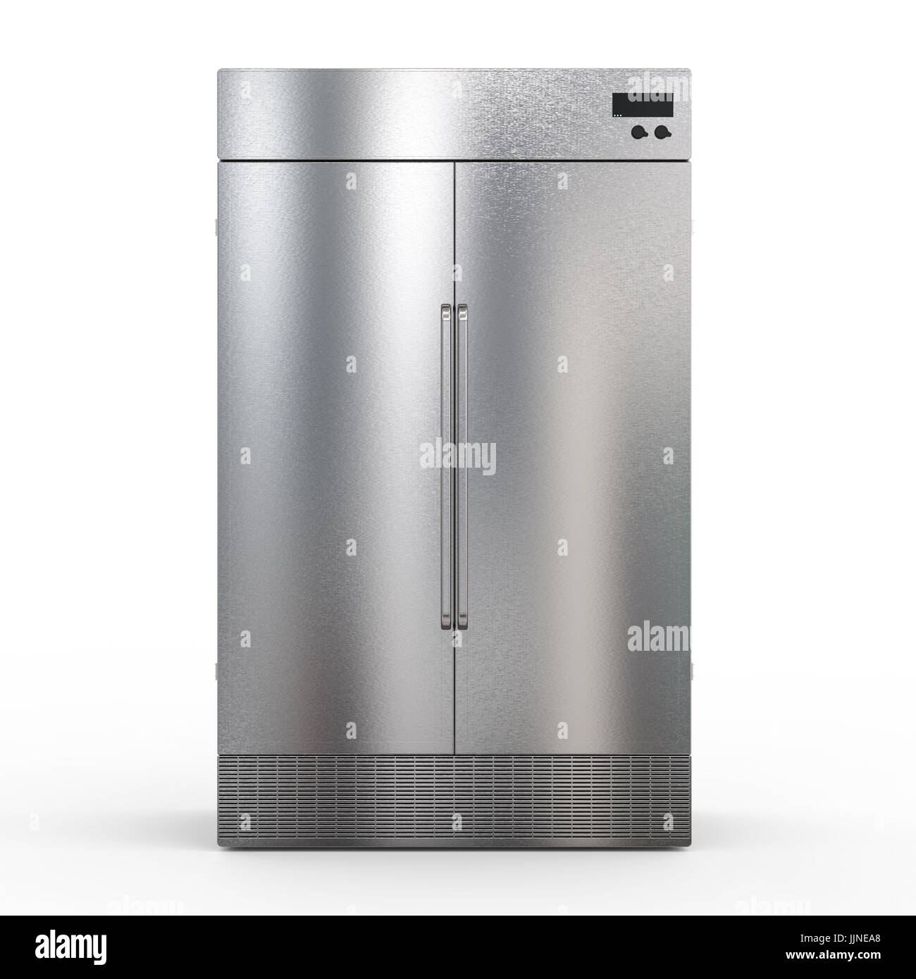3d rendering fridge with side by side doors on white background Stock ...