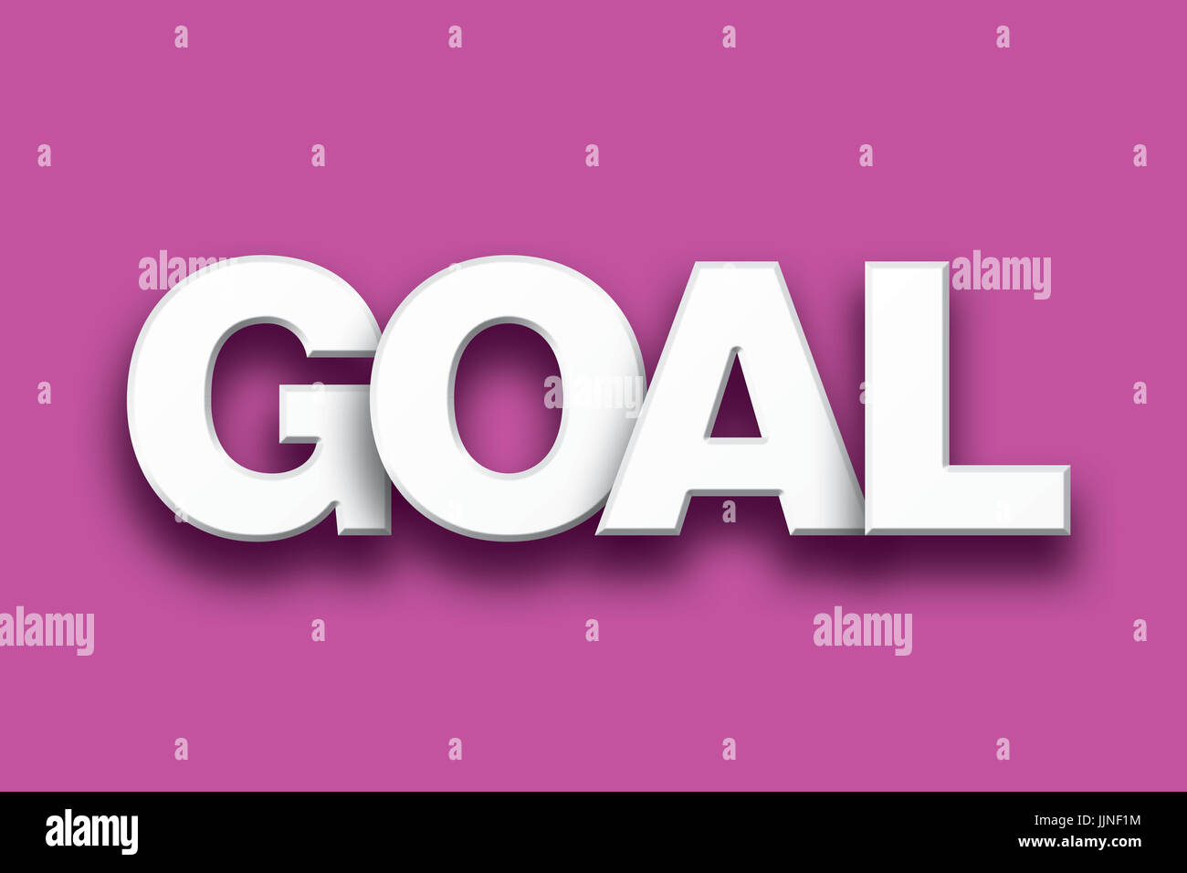 The word Goal concept written in white type on a colorful background ...
