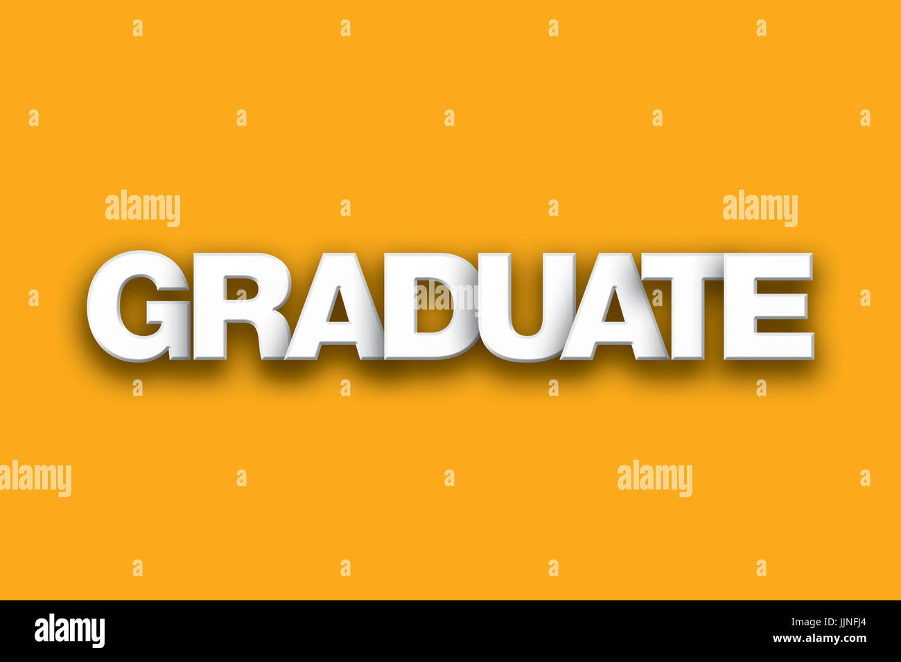 The word Graduate concept written in white type on a colorful ...