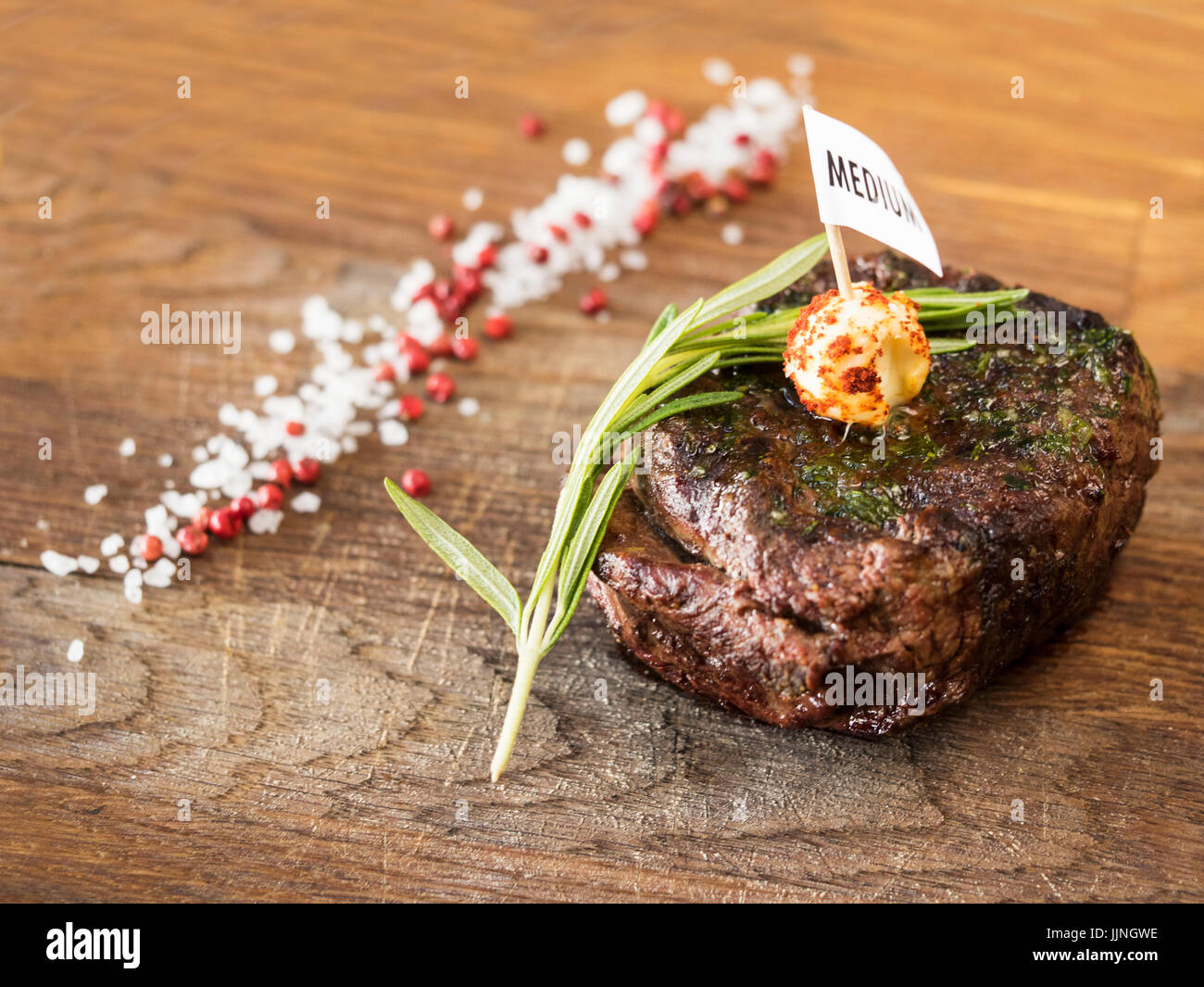 Grilled filet-mignon on cutting board Stock Photo - Alamy