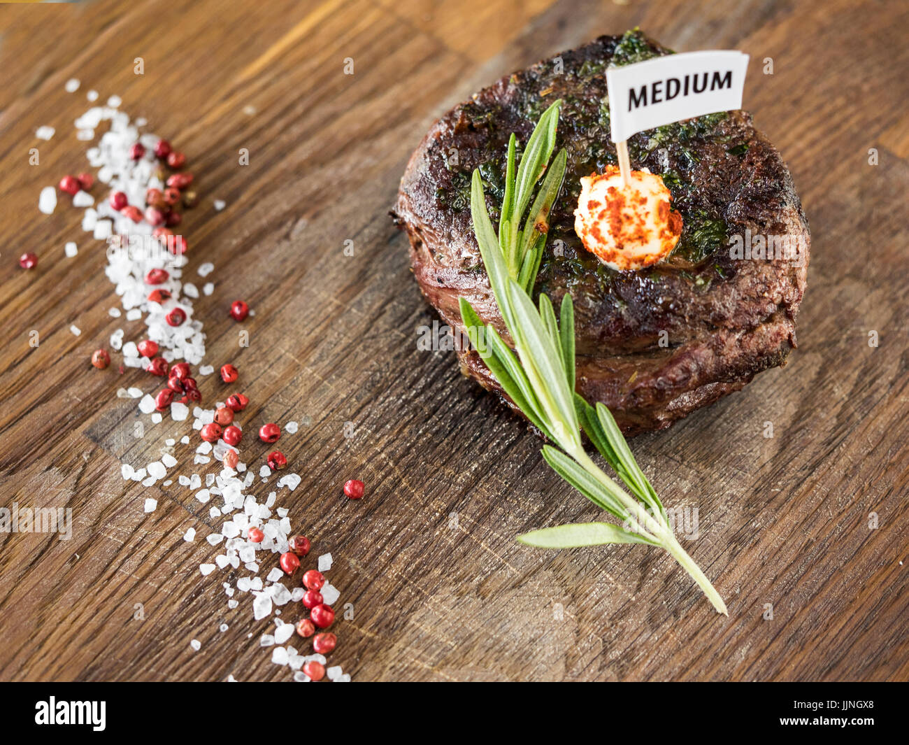 Grilled filet-mignon on cutting board Stock Photo - Alamy