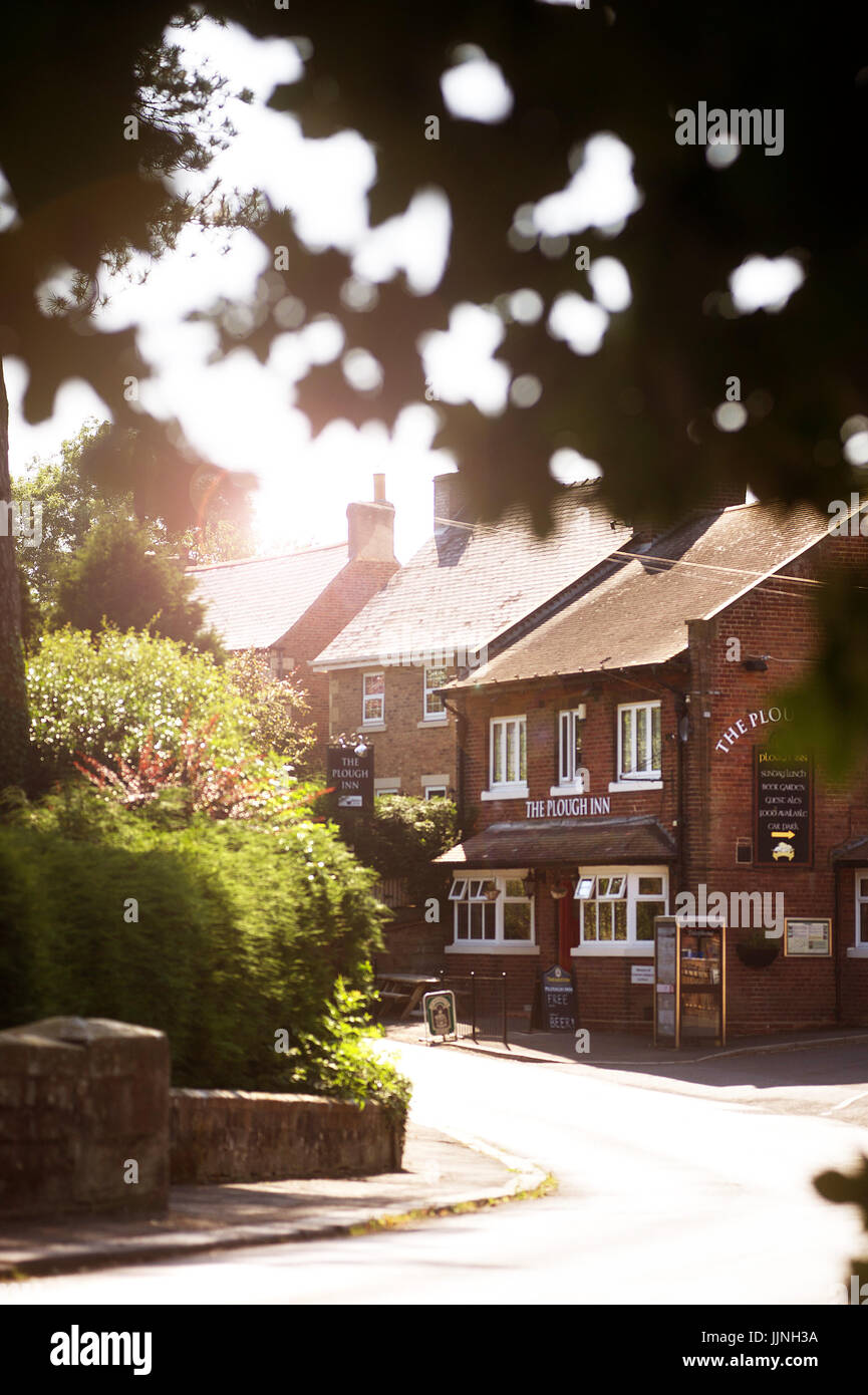 Mitford village, Northumberland Stock Photo - Alamy