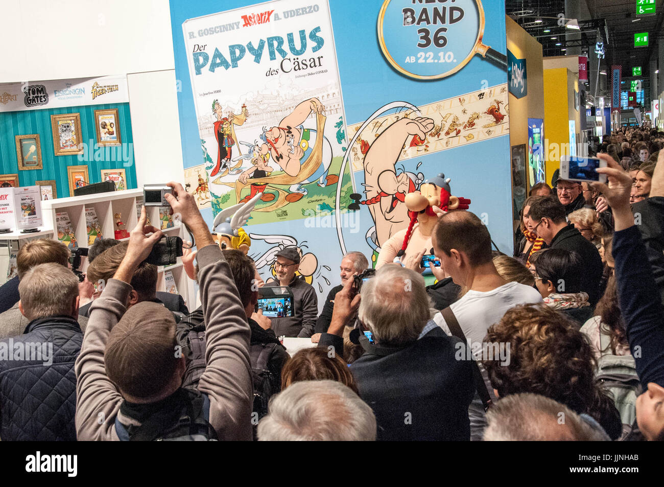 Asterix comic artists - Jean-Yves Ferri (text) and Conrad Didier (art ...