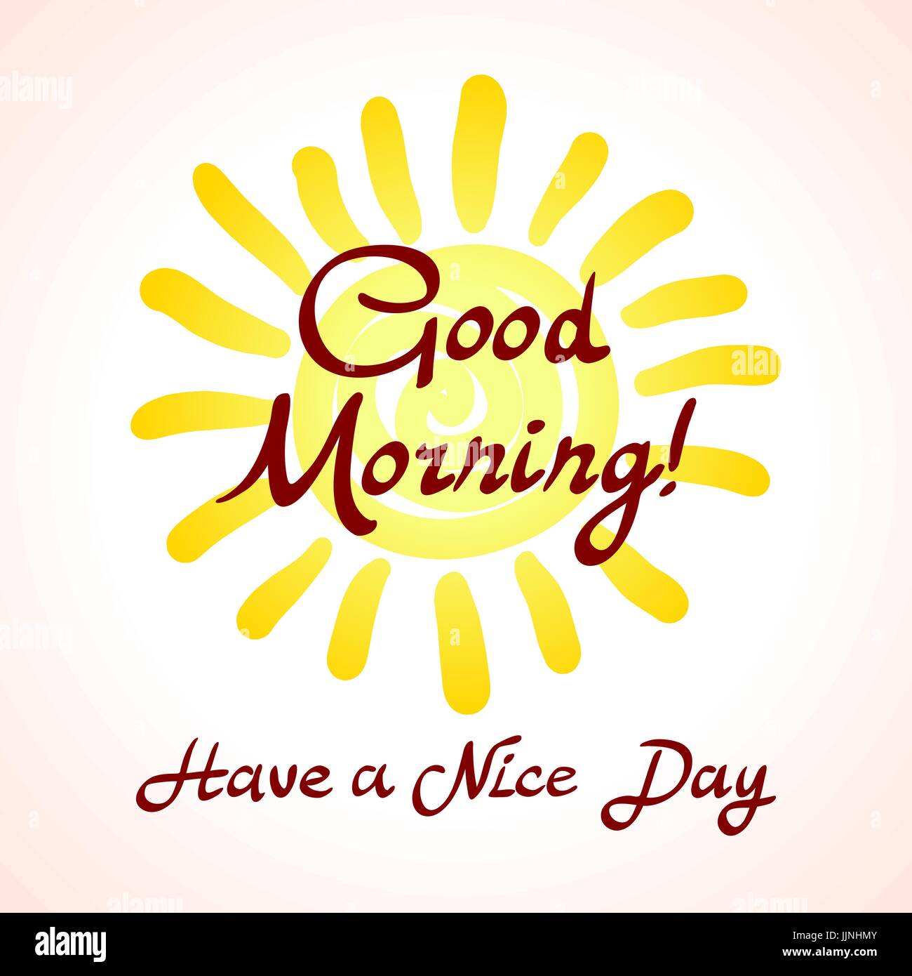 The winking sun. Have a nice day vector card art Stock Vector Image ...