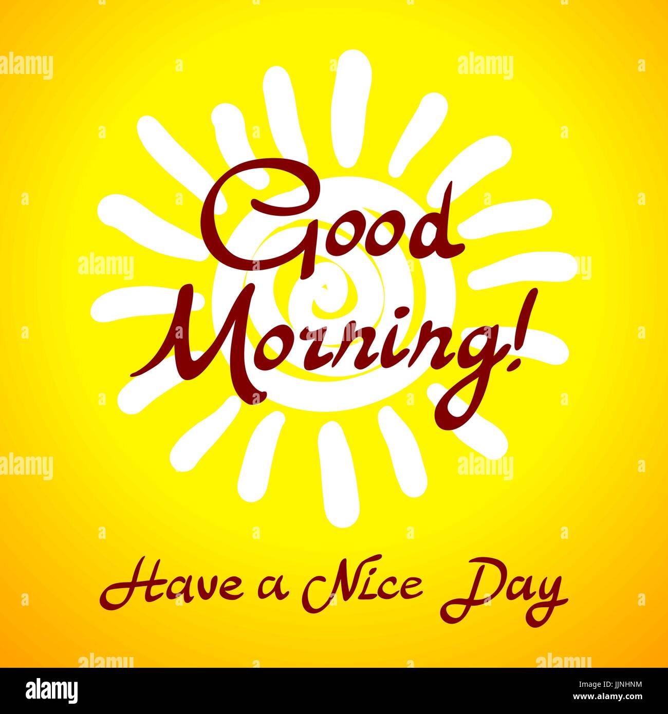 The winking sun. Have a nice day vector card art Stock Vector Image ...