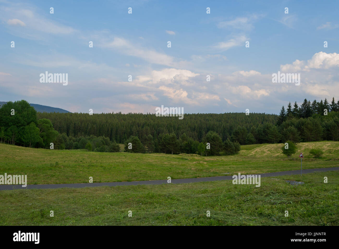 Landscape view in the Sumava National Park Stock Photo - Alamy