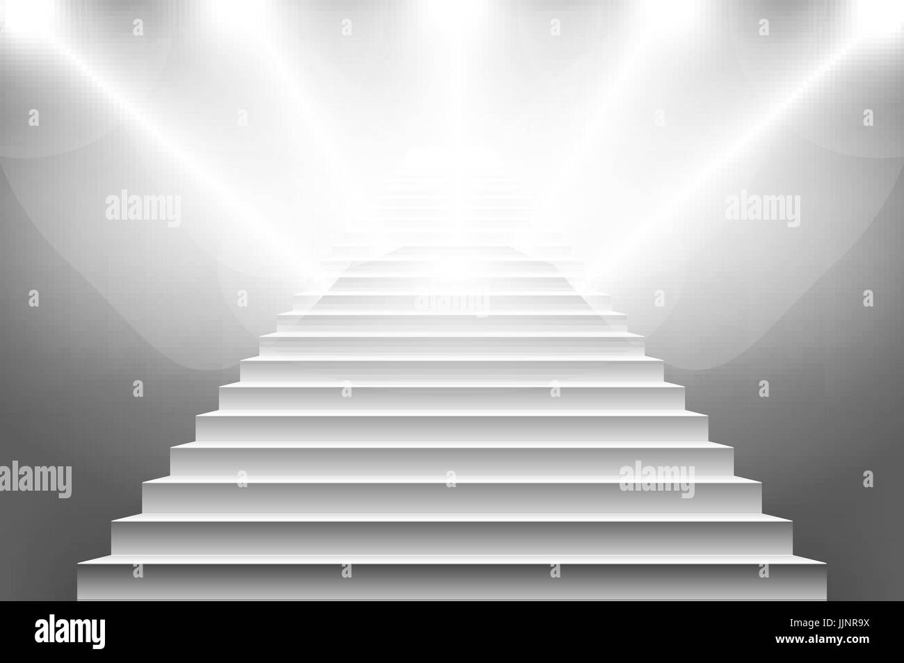 detailed illustration of white stairs, eps10 vector art Stock Vector ...