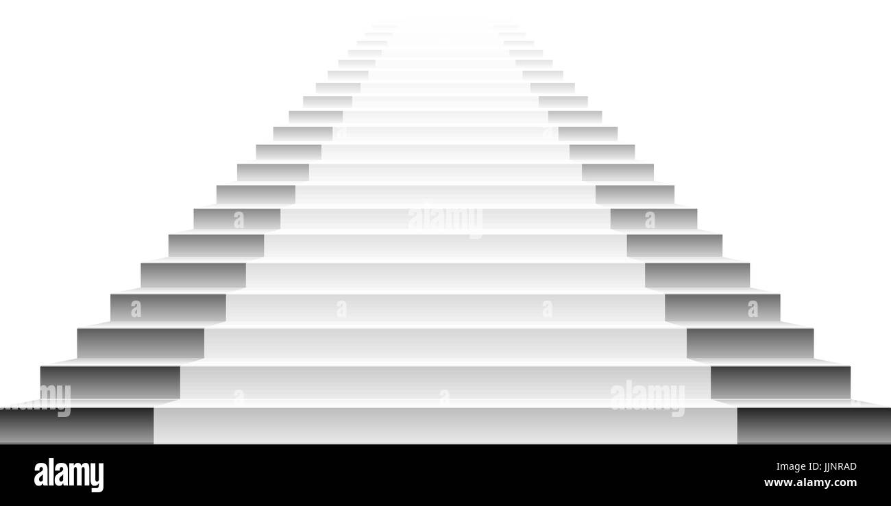 detailed illustration of white stairs, eps10 vector art Stock Vector ...