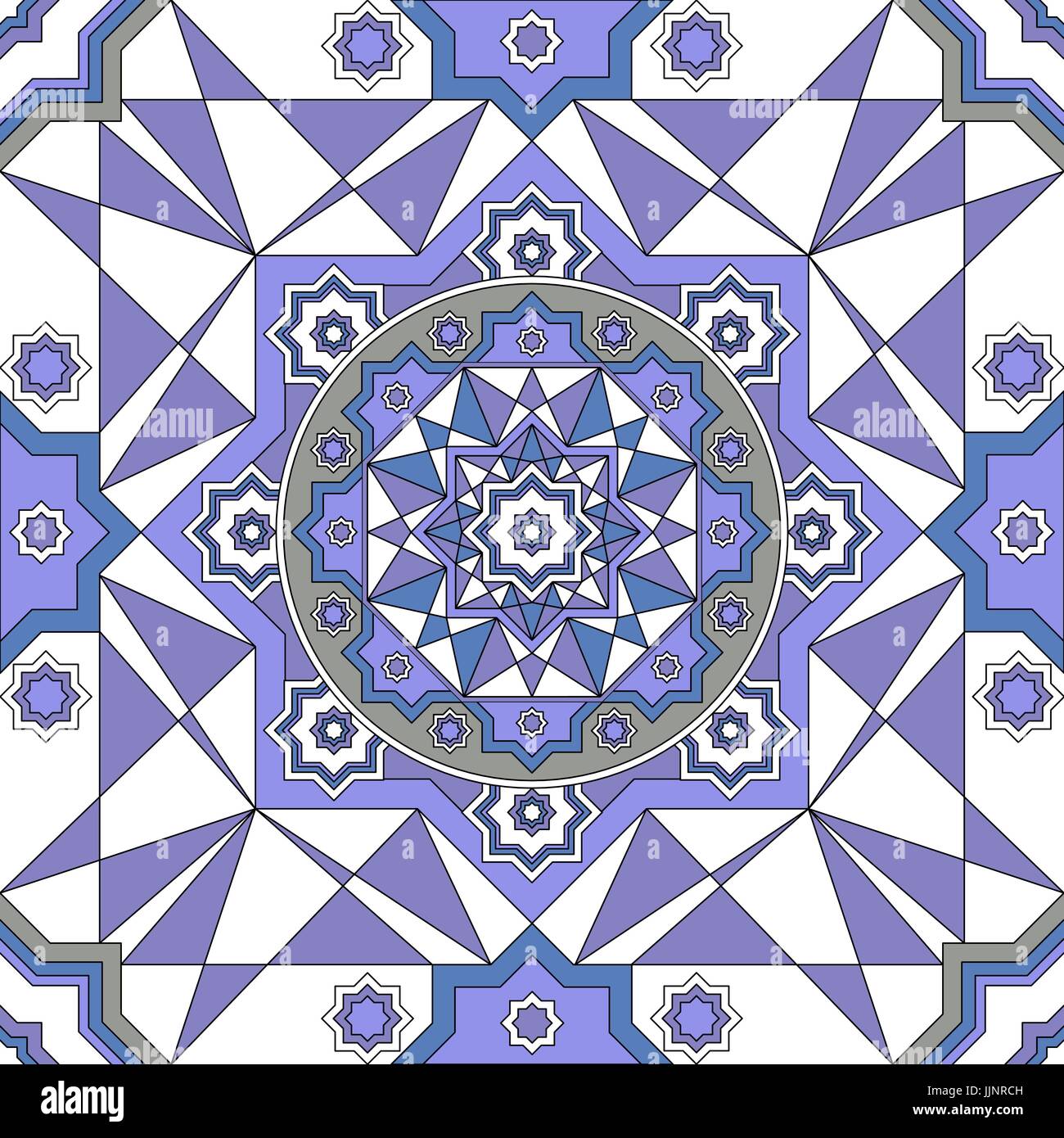 Decorative seamless pattern Retro background Vector illustration art ...