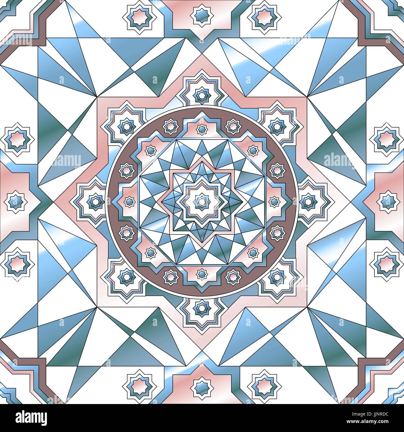 Background with Islamic Seamless Pattern. Vector illustration art Stock ...