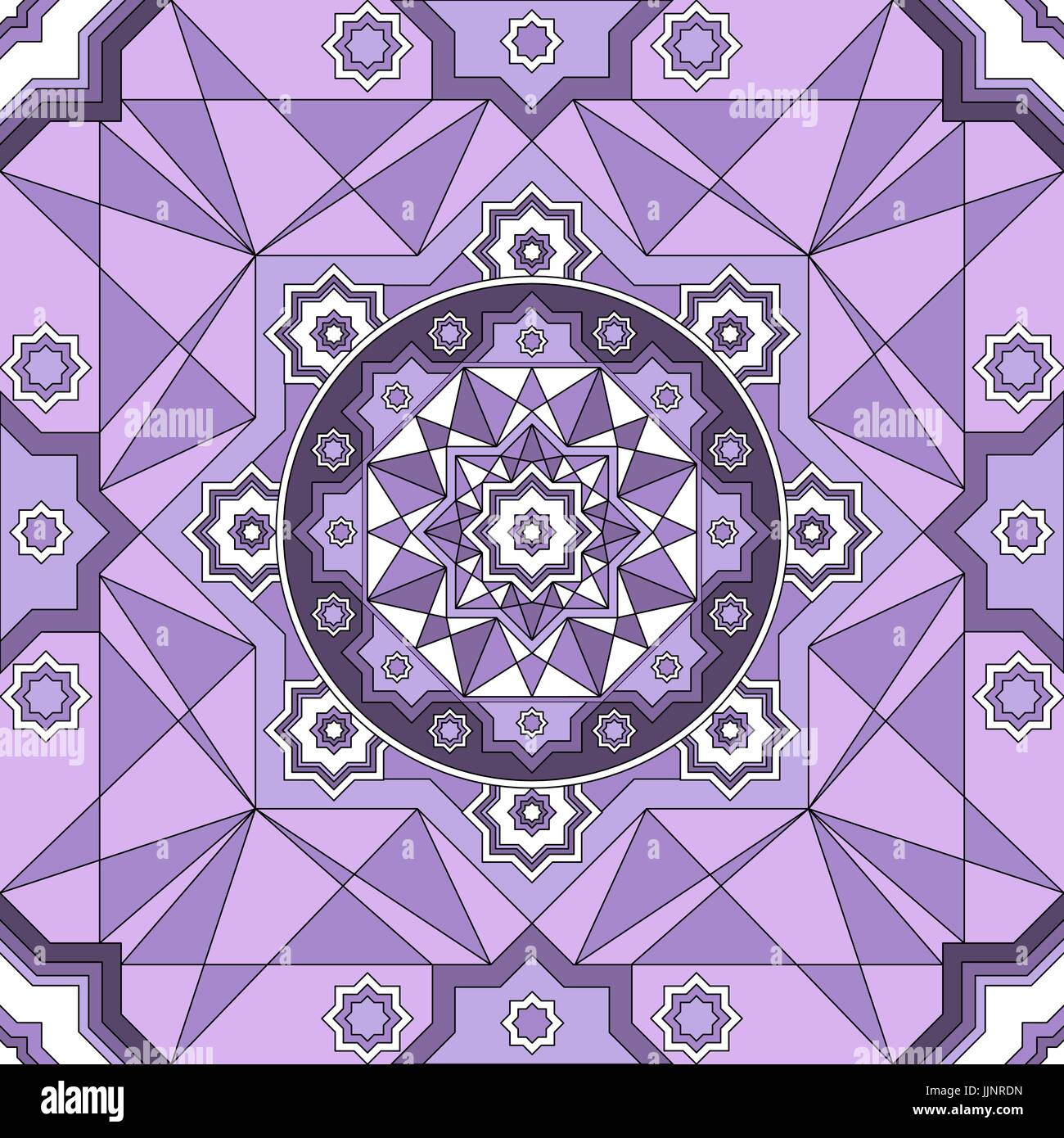 Decorative seamless pattern Retro background Vector illustration art ...