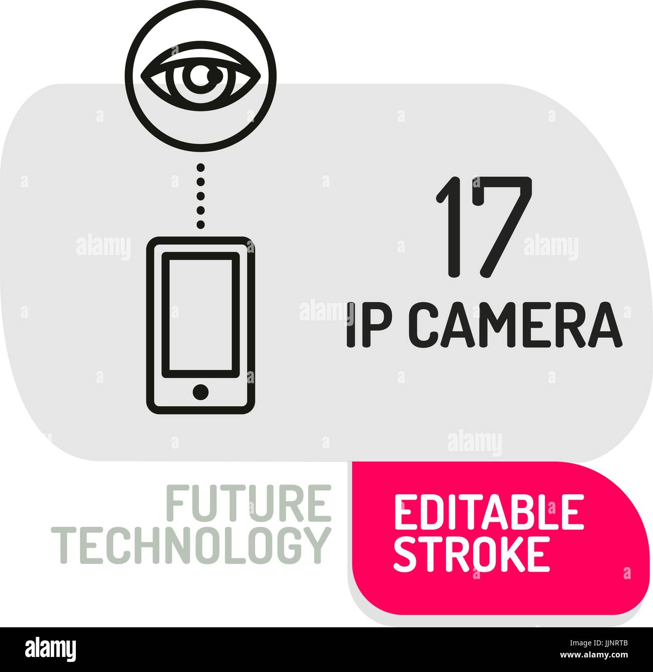 IP camera icon. Future technology device. Vector illustration Stock ...