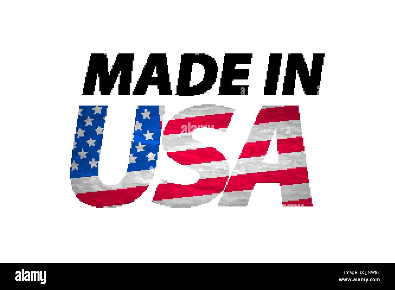 Vector Made in the USA logo vector art Stock Vector Image & Art - Alamy