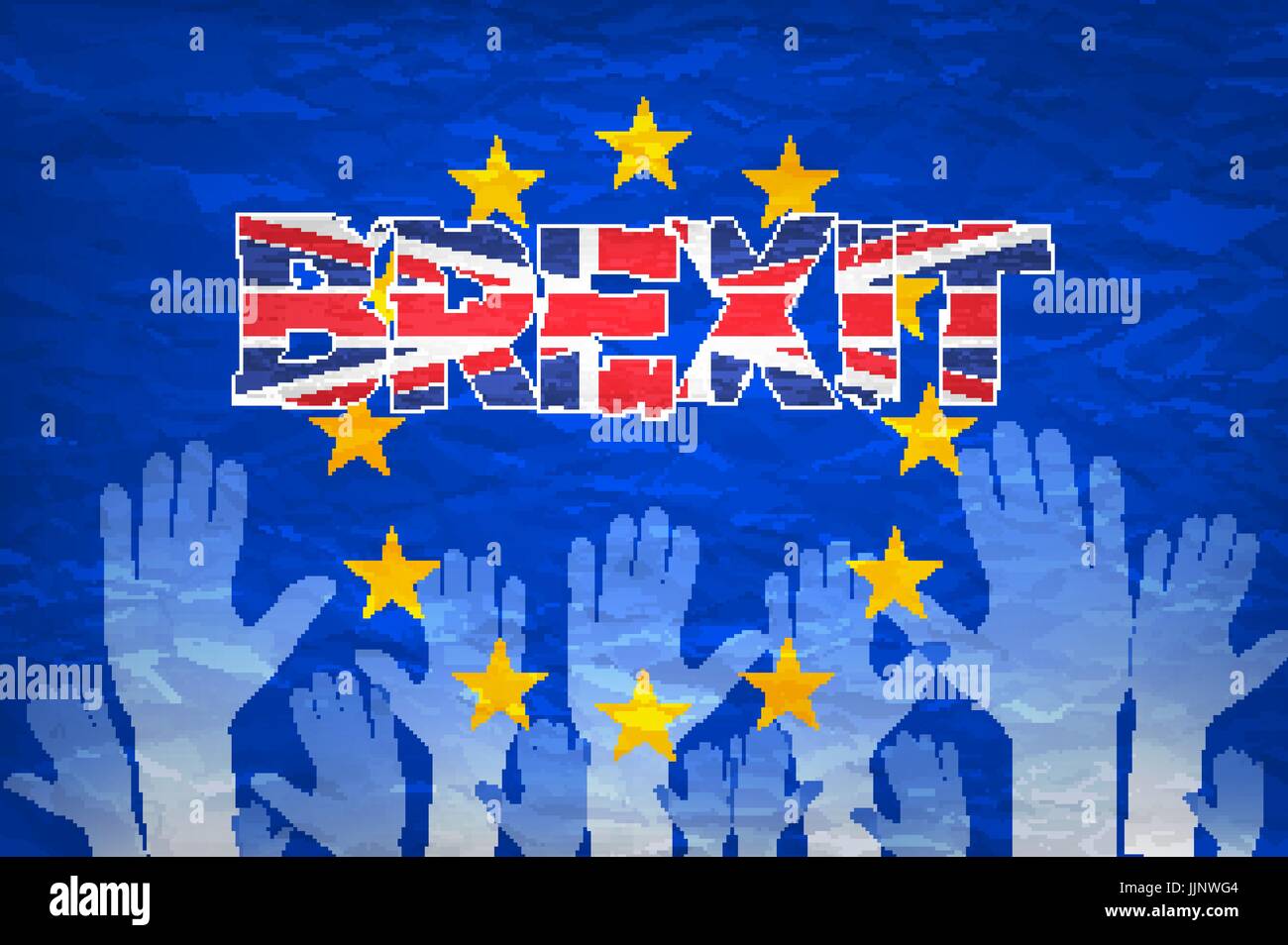 Brexit Text Isolated art vector colorfull hand art Stock Vector Image ...