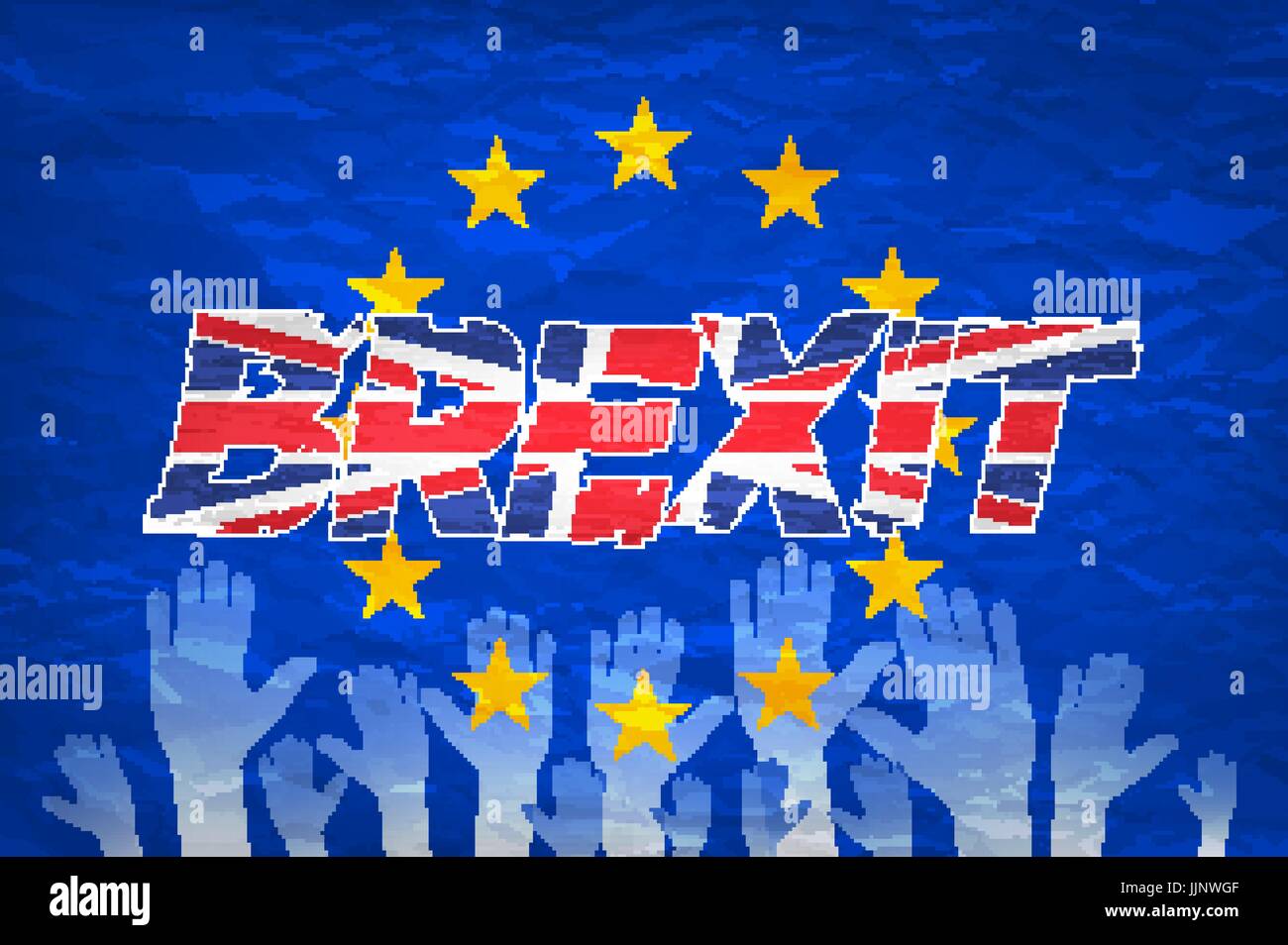 Brexit Text Isolated art vector colorfull hand art Stock Vector Image ...