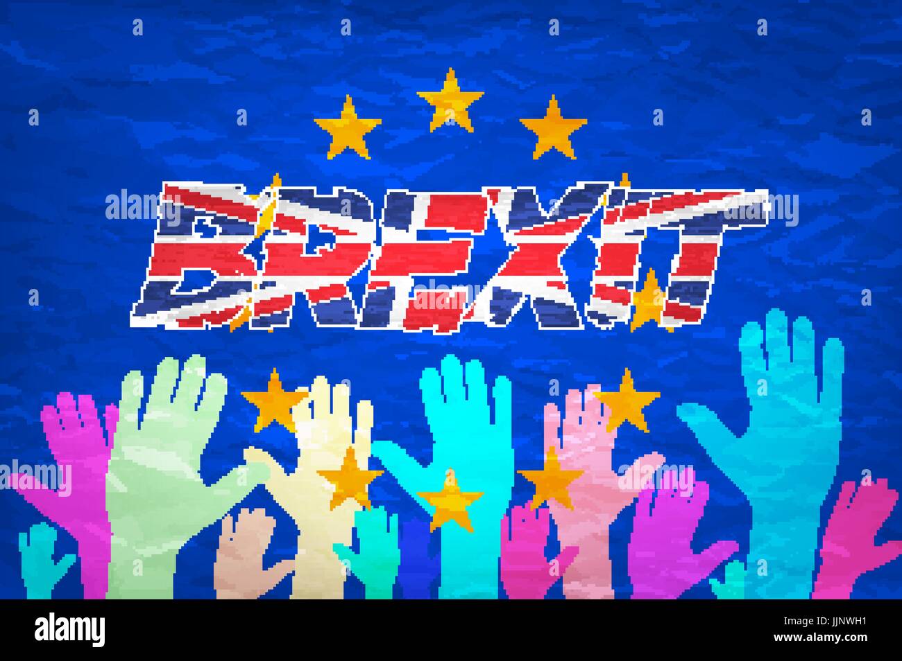 Brexit Text Isolated art vector colorfull hand art Stock Vector Image ...
