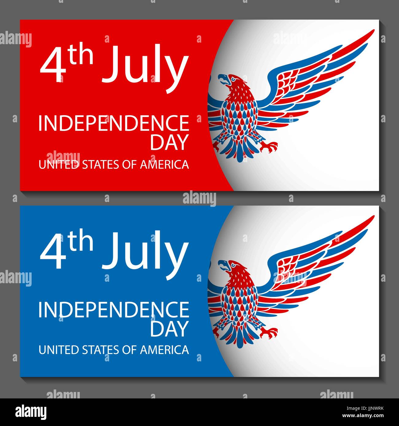 4th of July Design Objects Element Vector Set Isolated. art Stock ...