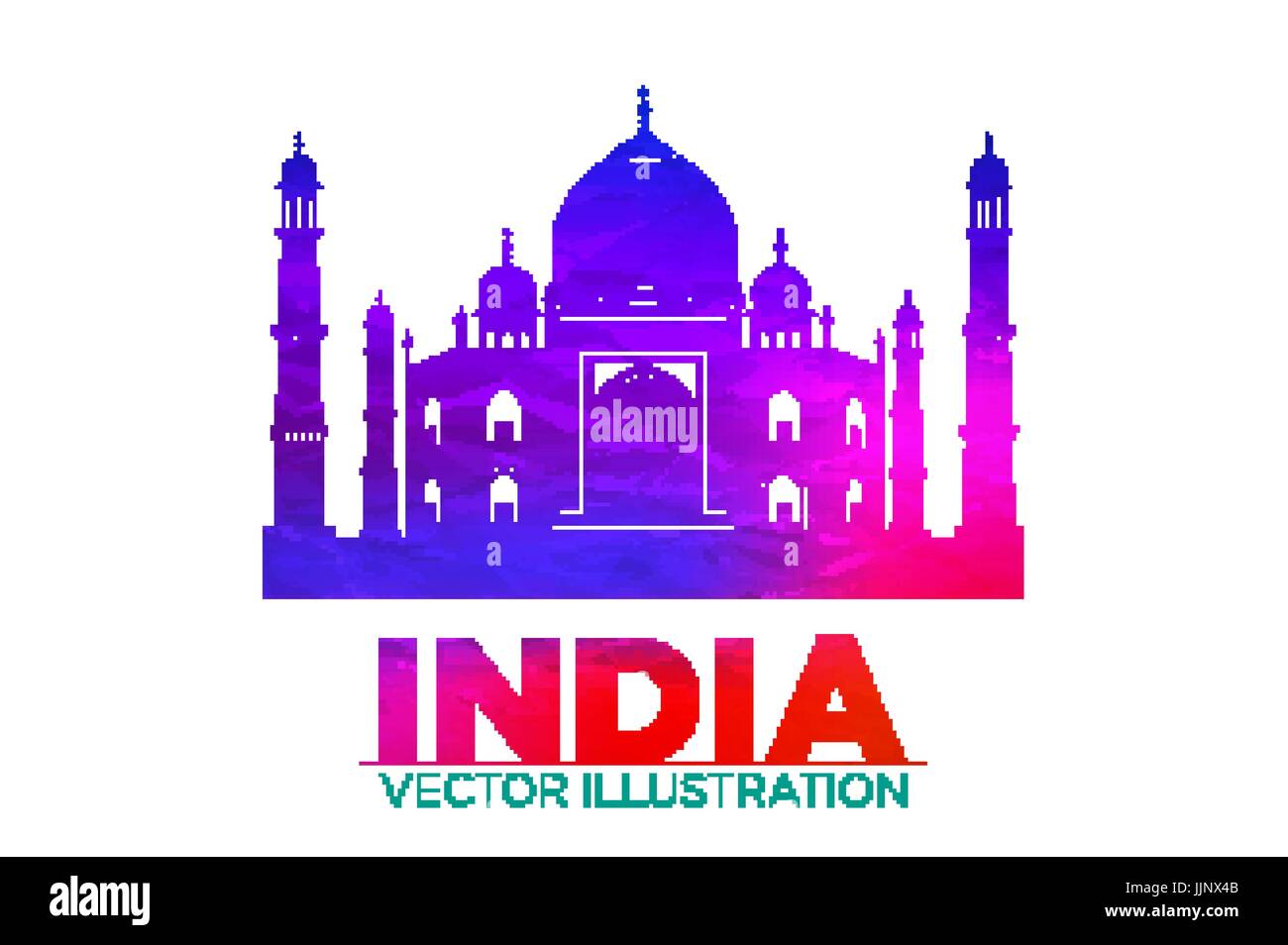 taj mahal vector illustration, symbol in black lines art Stock Vector ...