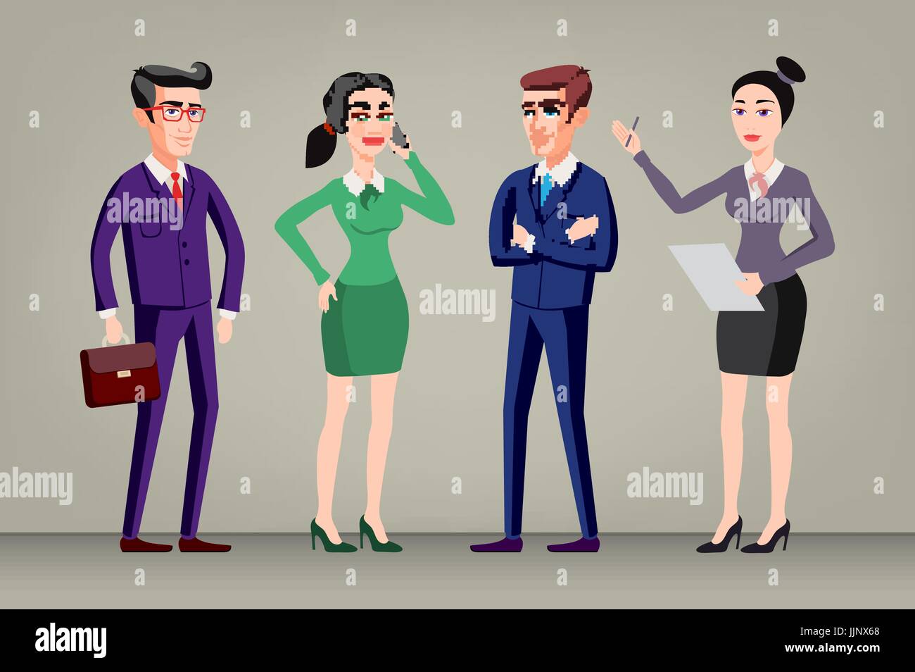 Business group director chief boss. The company staff vector art Stock ...