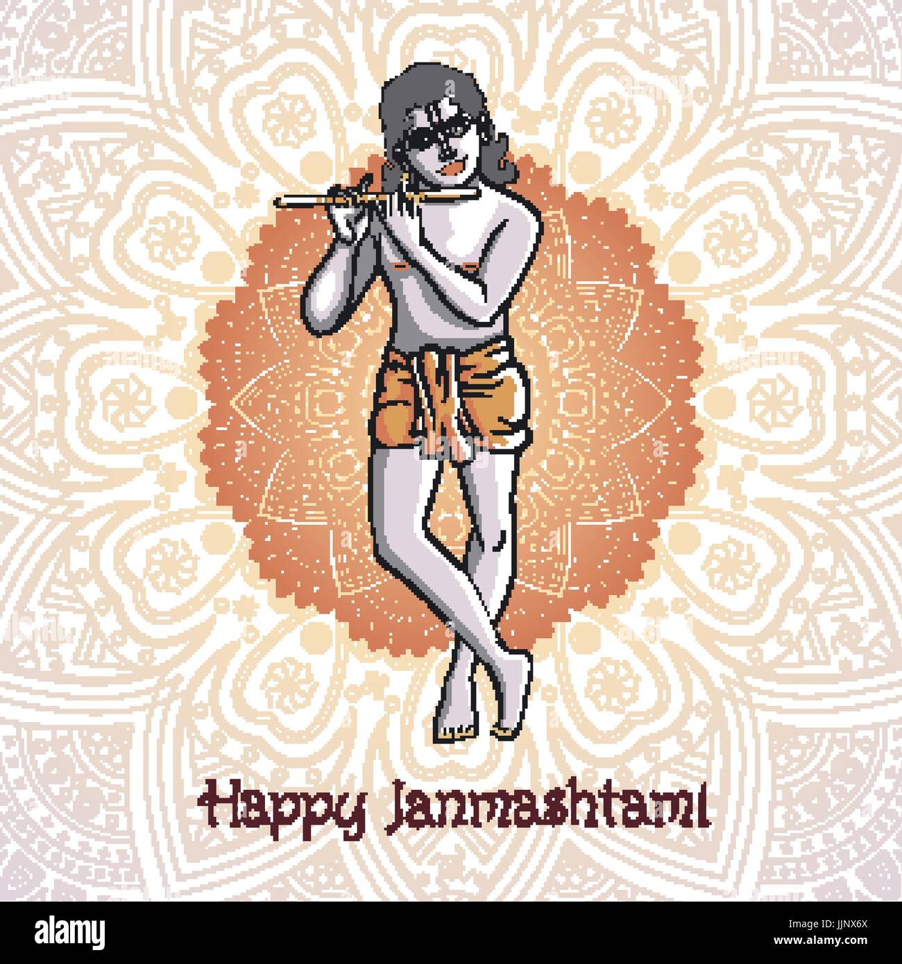 Krishna Janmashtami - Hindu festival. Hare Krishnas. Golden Krishna ...