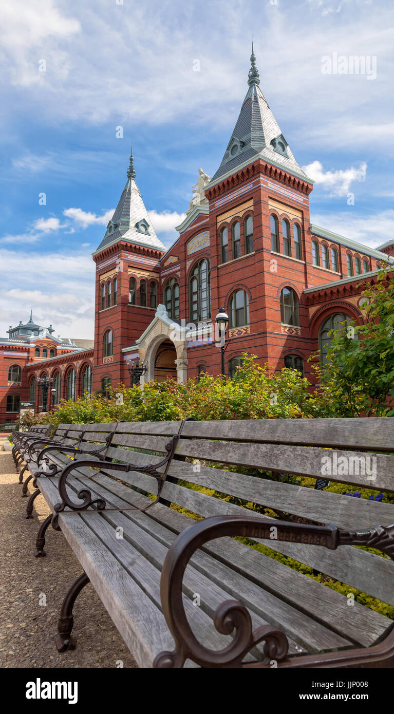 Architectures of the Smithsonian Castle in Washington, D.C., USA Stock ...