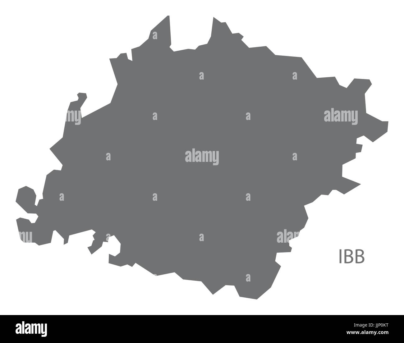 Ibb Yemen governorate map grey illustration silhouette shape Stock ...