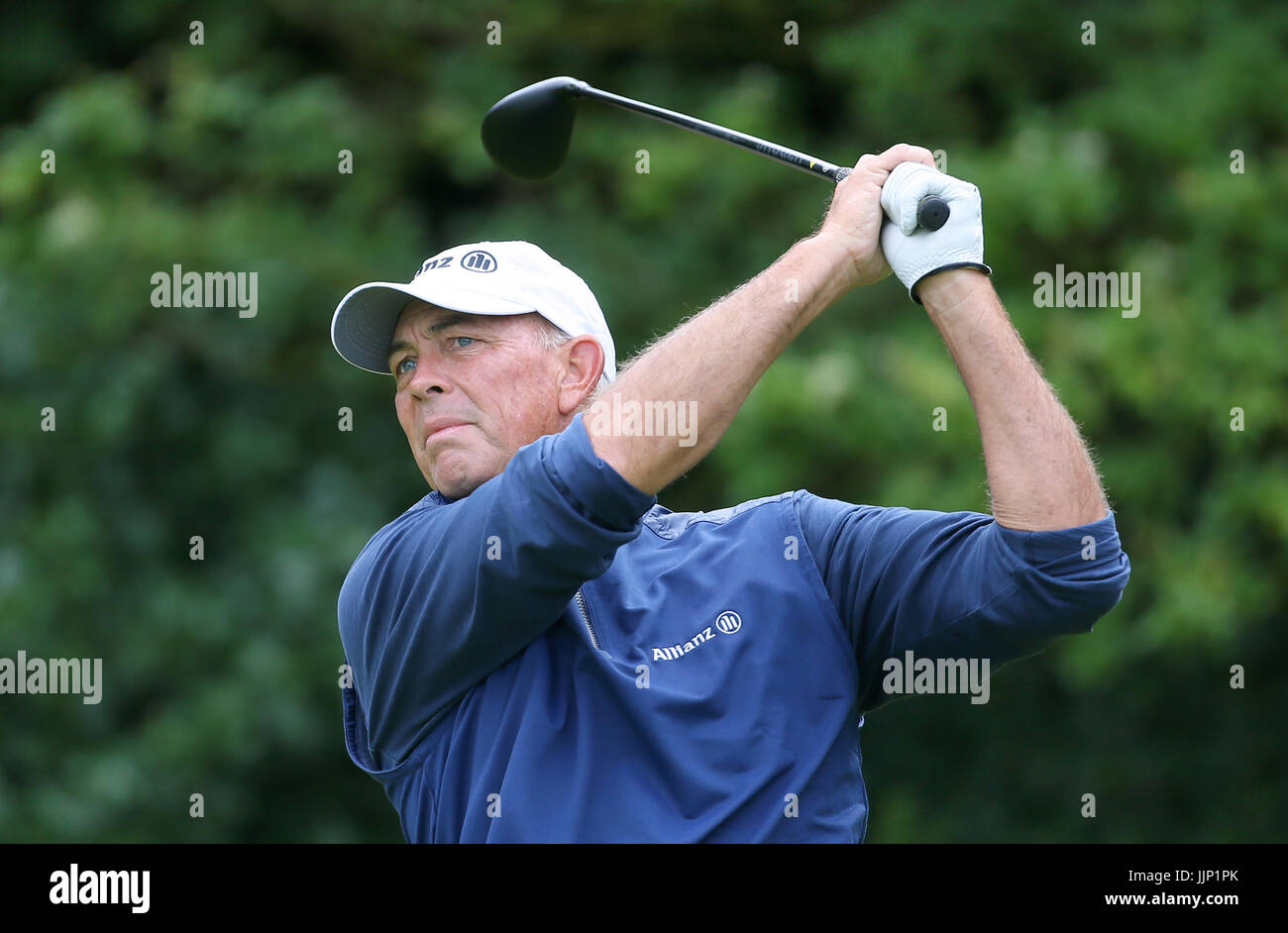 USA's Tom Lehman tees off the 5th during day one of The Open ...