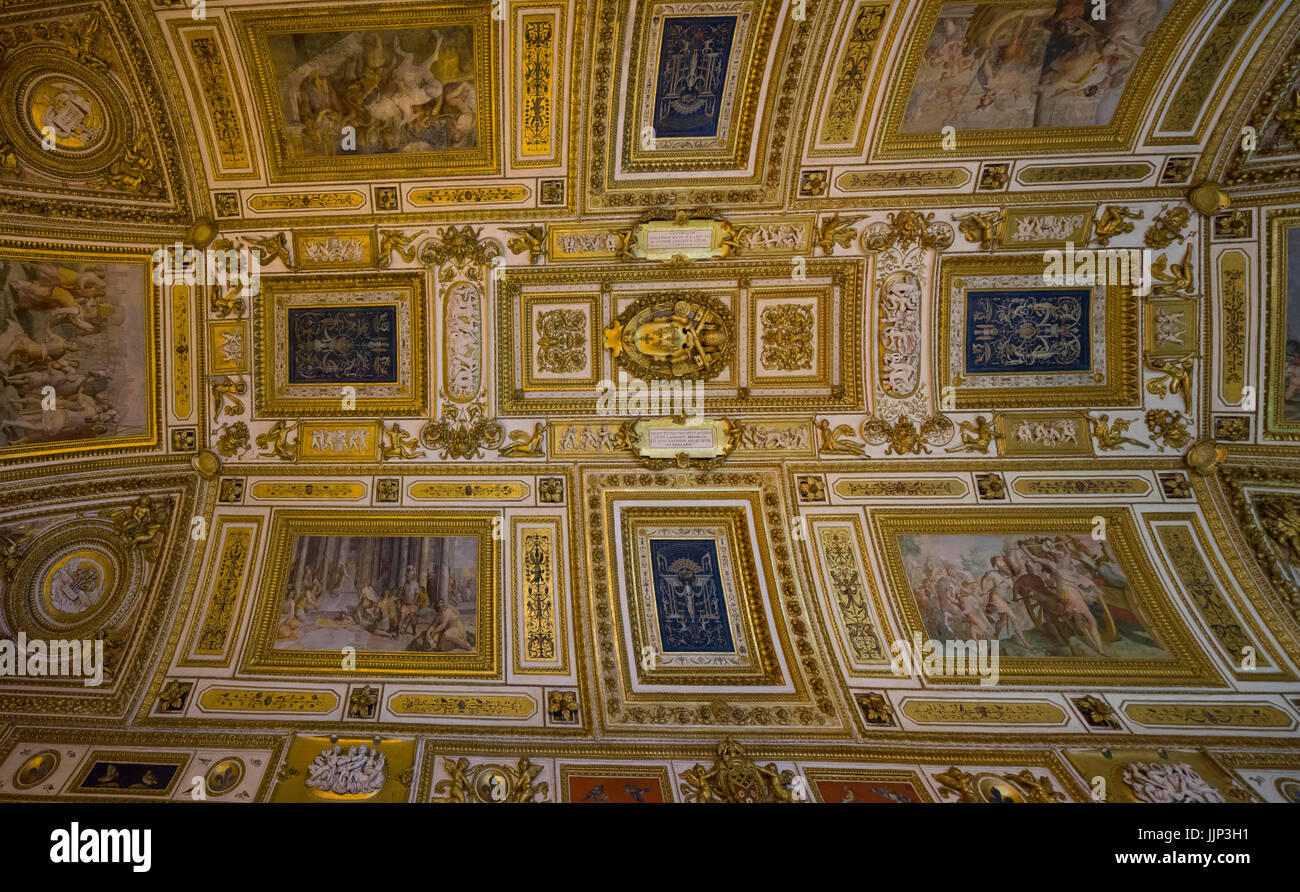 Castle Saint Angelo. Rome. Italy. June 2017. Interior. Overlooking the ...