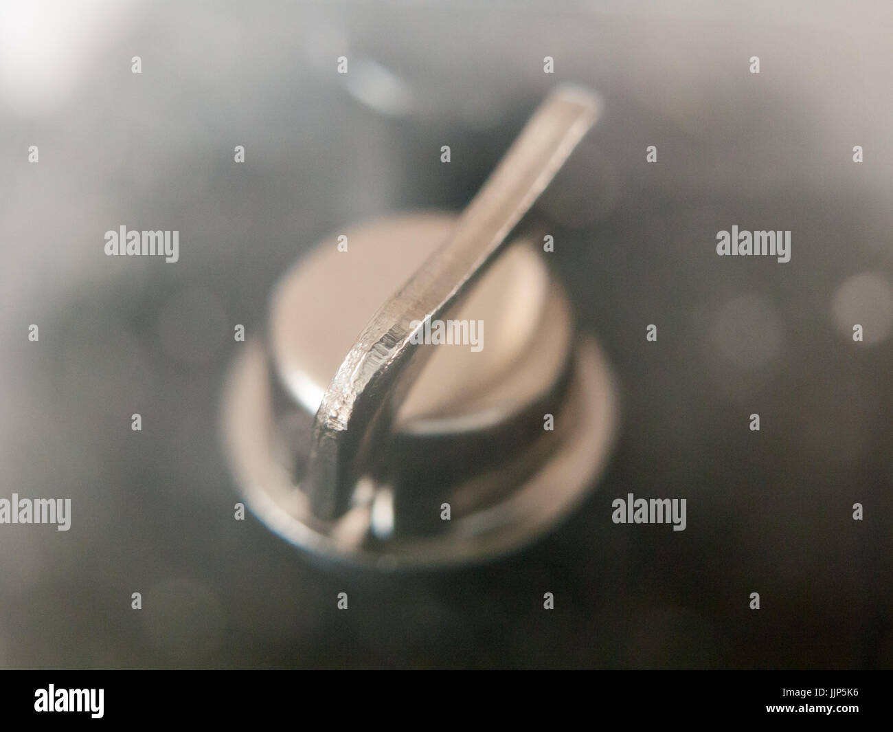 close up of metal twister with blurry background; Essex; UK Stock Photo ...