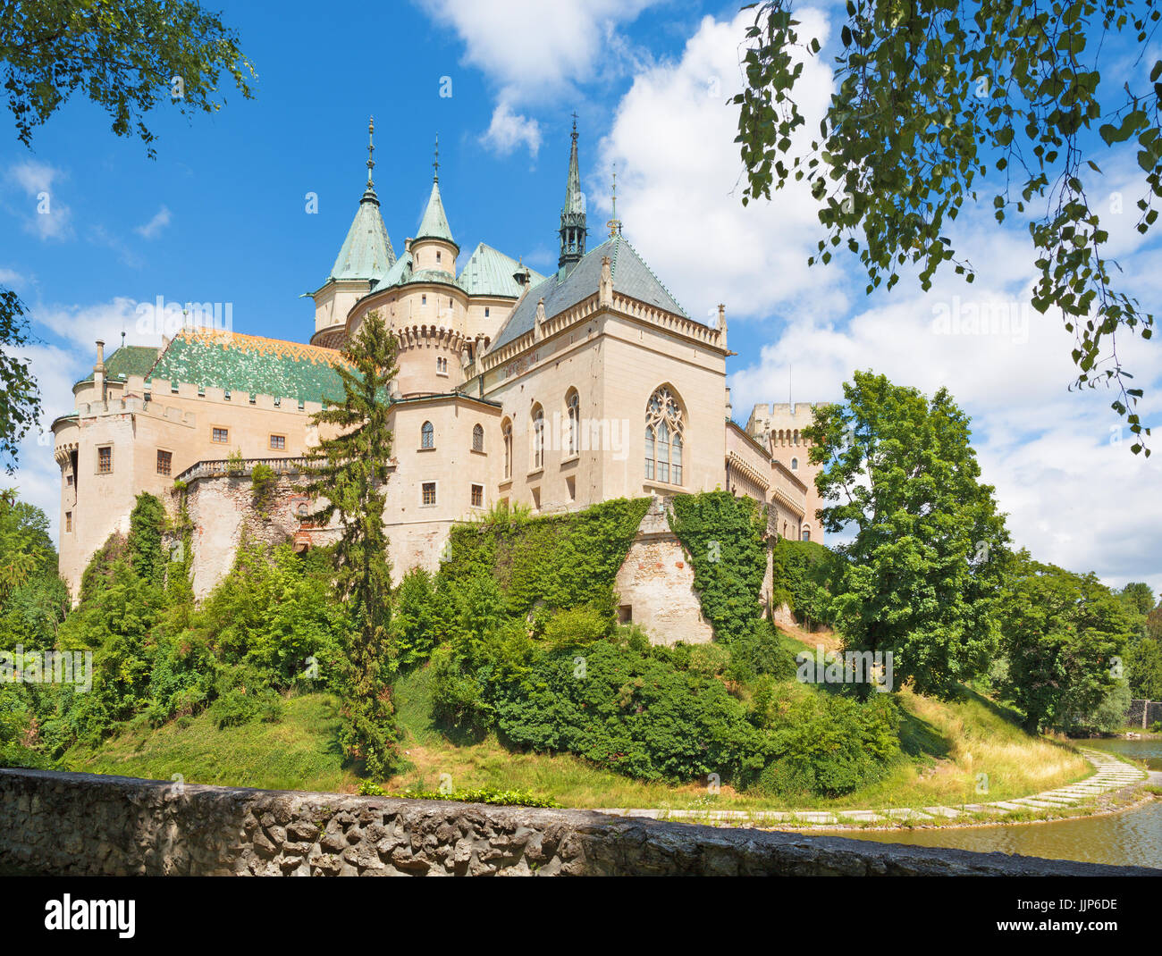 Bojnice - One of the most beautiful castles in Slovakia Stock Photo - Alamy