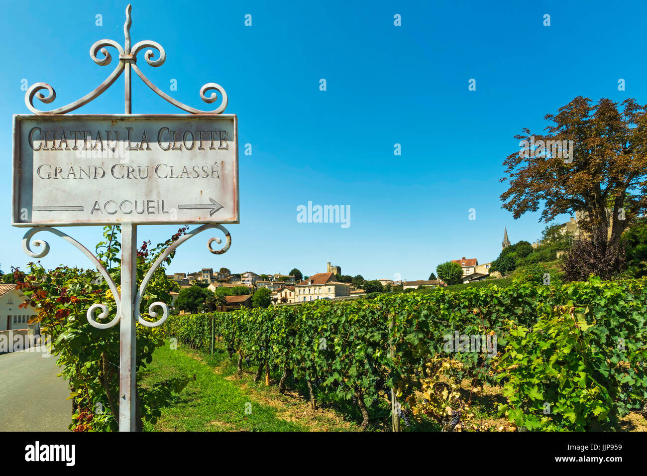 Grand Cru vineyard of Chateau La Clotte in this historic town & famous ...