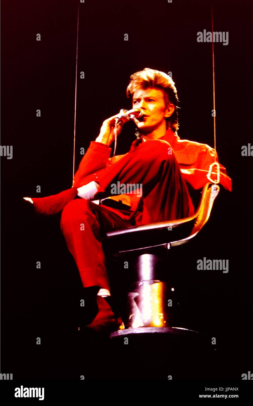 American rock star David Bowie performs in Lyon (France Stock Photo - Alamy