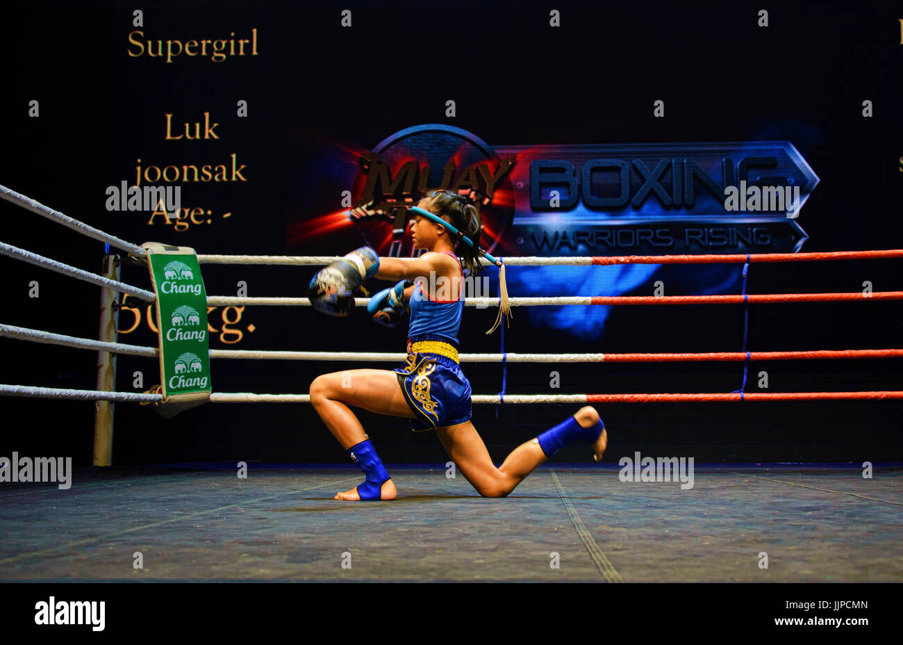 Muay Thai boxers in action, Bangkok, Thailand Stock Photo - Alamy