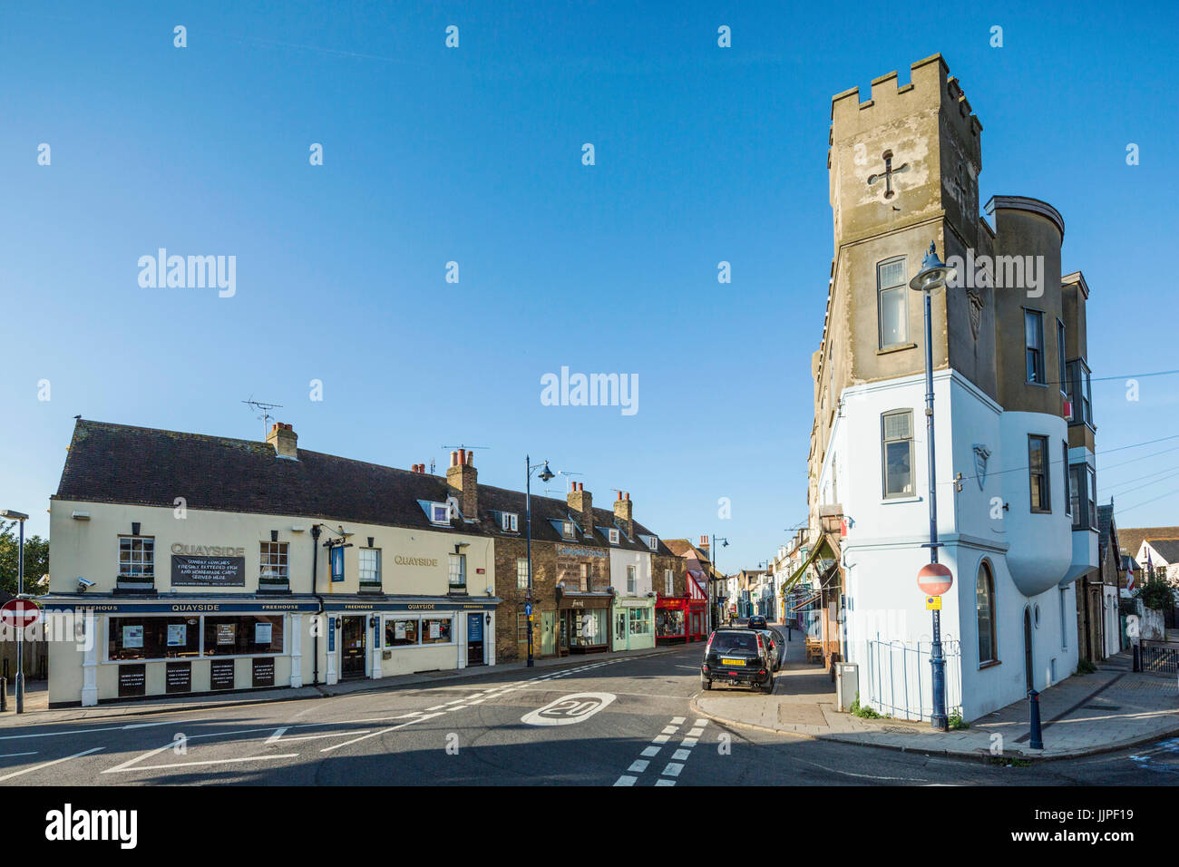 A view of Whitstable High Street Stock Photo - Alamy