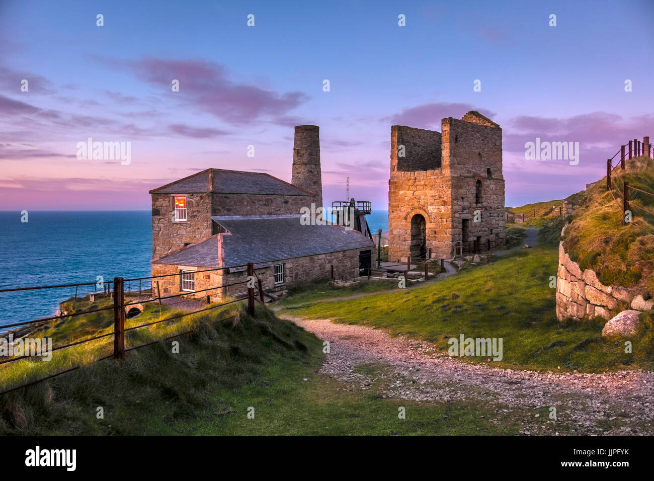 Levant Mine at sunset Stock Photo - Alamy