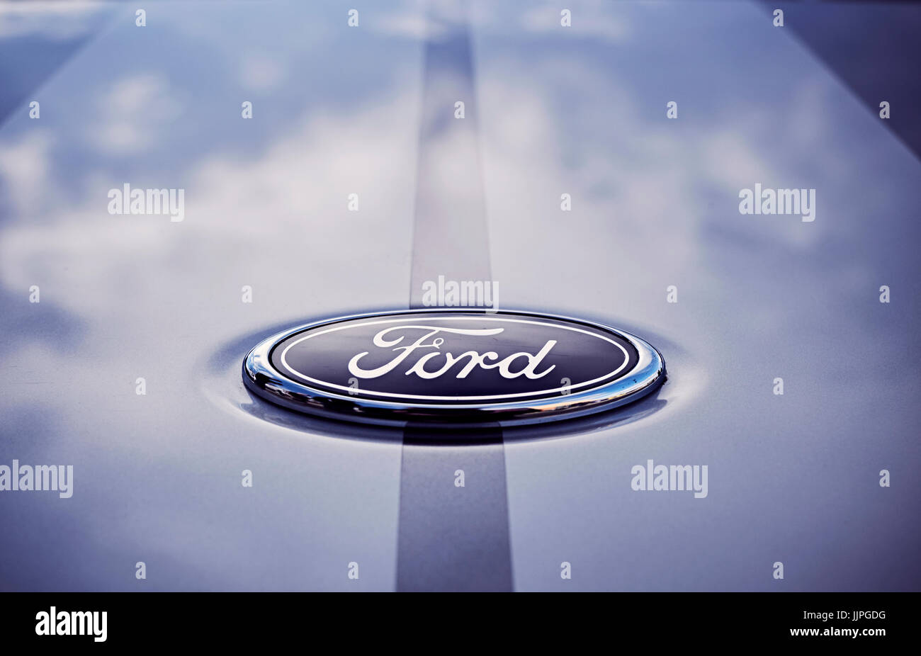 Ford Badge on the back of a GT40 sports car Stock Photo - Alamy