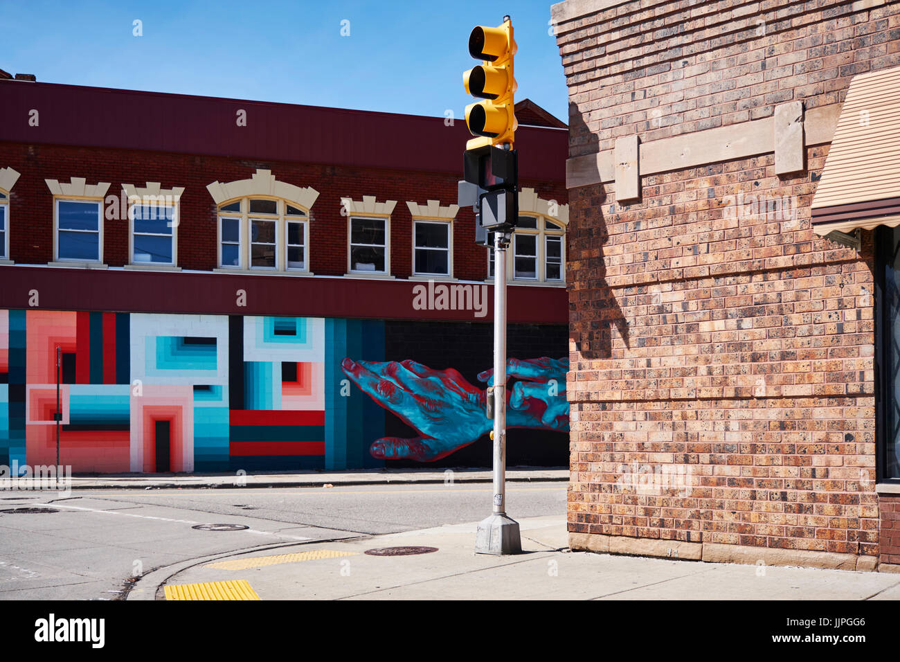 Street art in Detroit Stock Photo - Alamy