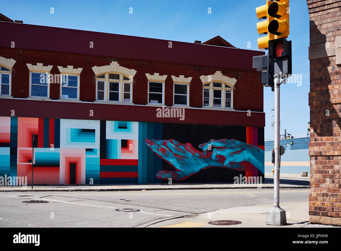 Street art in Detroit Stock Photo - Alamy