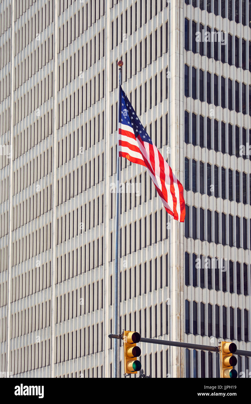 Detroit flag hi-res stock photography and images - Alamy