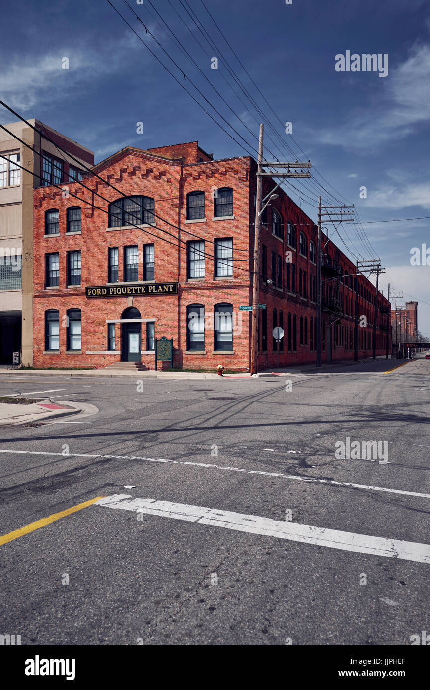 Ford Piquette plant from the road side in Detroit Stock Photo - Alamy