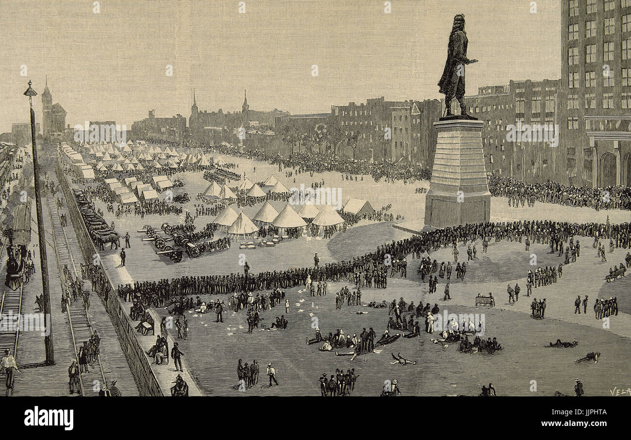 Labor protest 19th century hi-res stock photography and images - Alamy