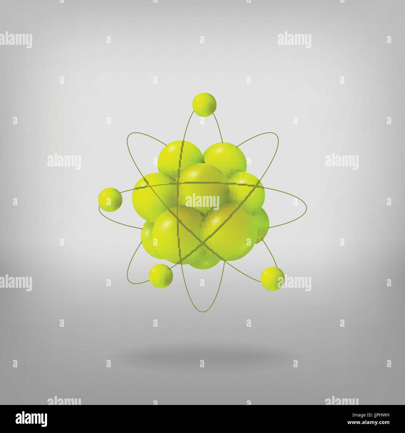 3d abstract atom structure Stock Vector Image & Art - Alamy