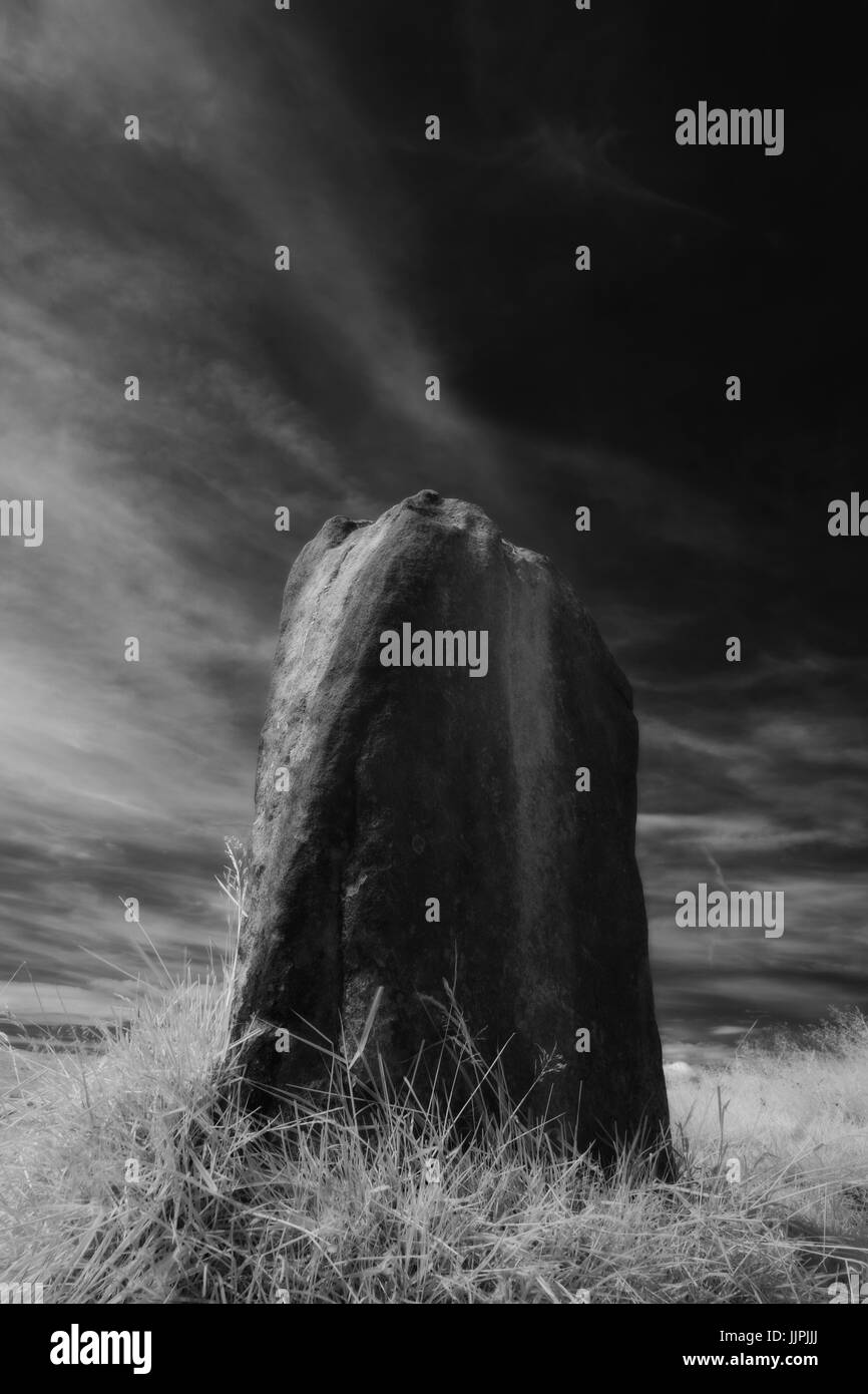 Barbrook 1 Stone Circle in Derbyshire Stock Photo - Alamy